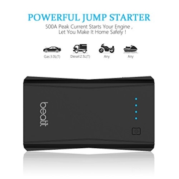 Beatit BT-B10 Portable Jump Starter Power (with USB Type-C 5V/3A Port ...