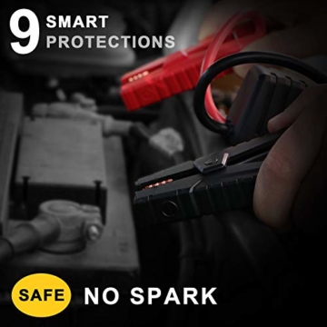 BASAF Car Jump Starter 1200A Peak,12V Portable Battery Pack (up To 8.0L ...