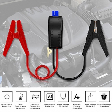 GOOLOO Car Jump Starter Cable Intelligent Booster Terminal With Clamps ...