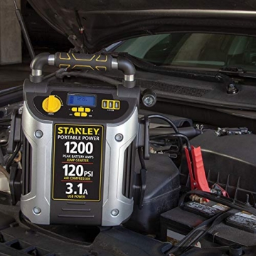 STANLEY J5C09D Digital Portable Power Station Jump Starter: 1200 Peak ...
